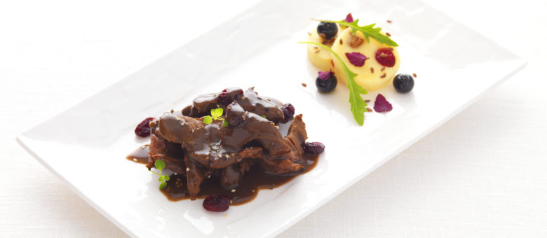 Souris de cerf (sans os) sauce Armagnac et 5 épices - Espri Restauration