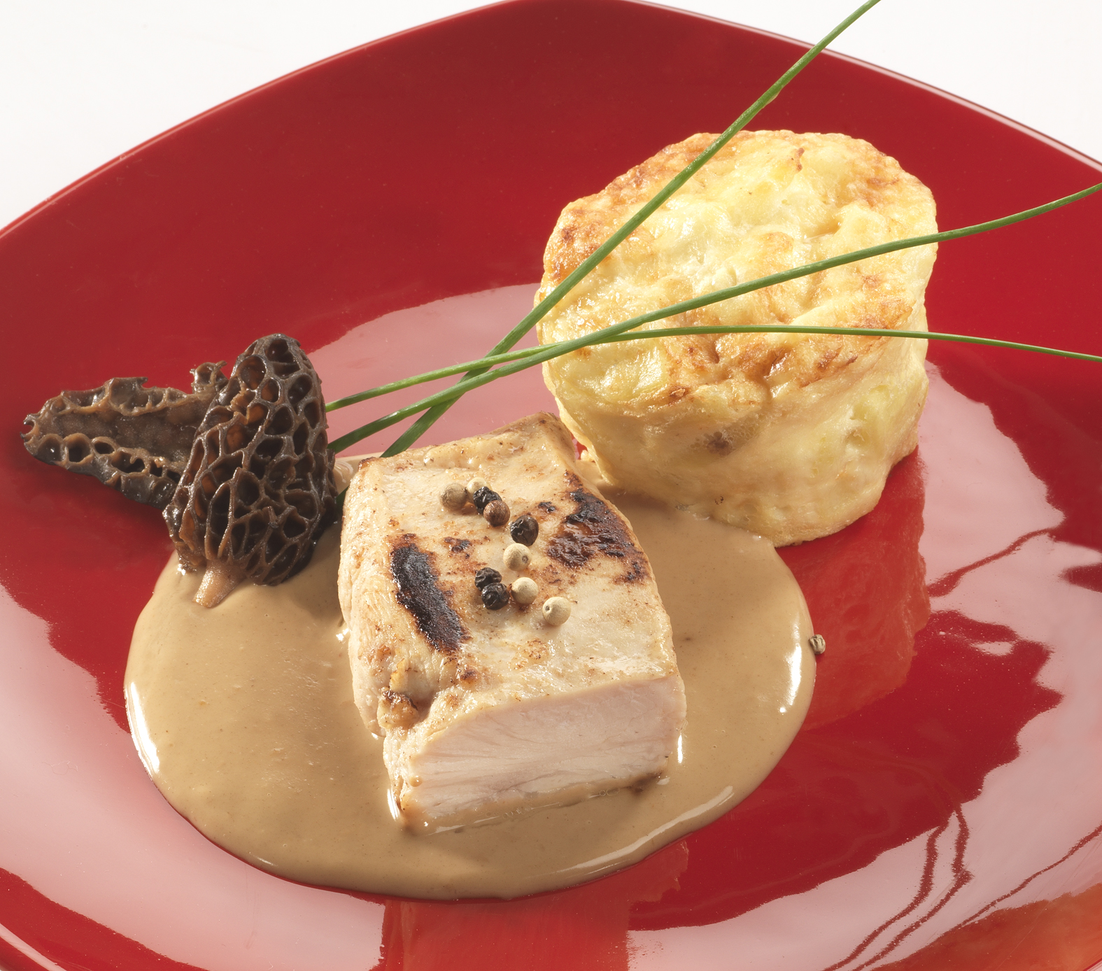Pavé de filet de chapon rôti sans peau - Espri Restauration