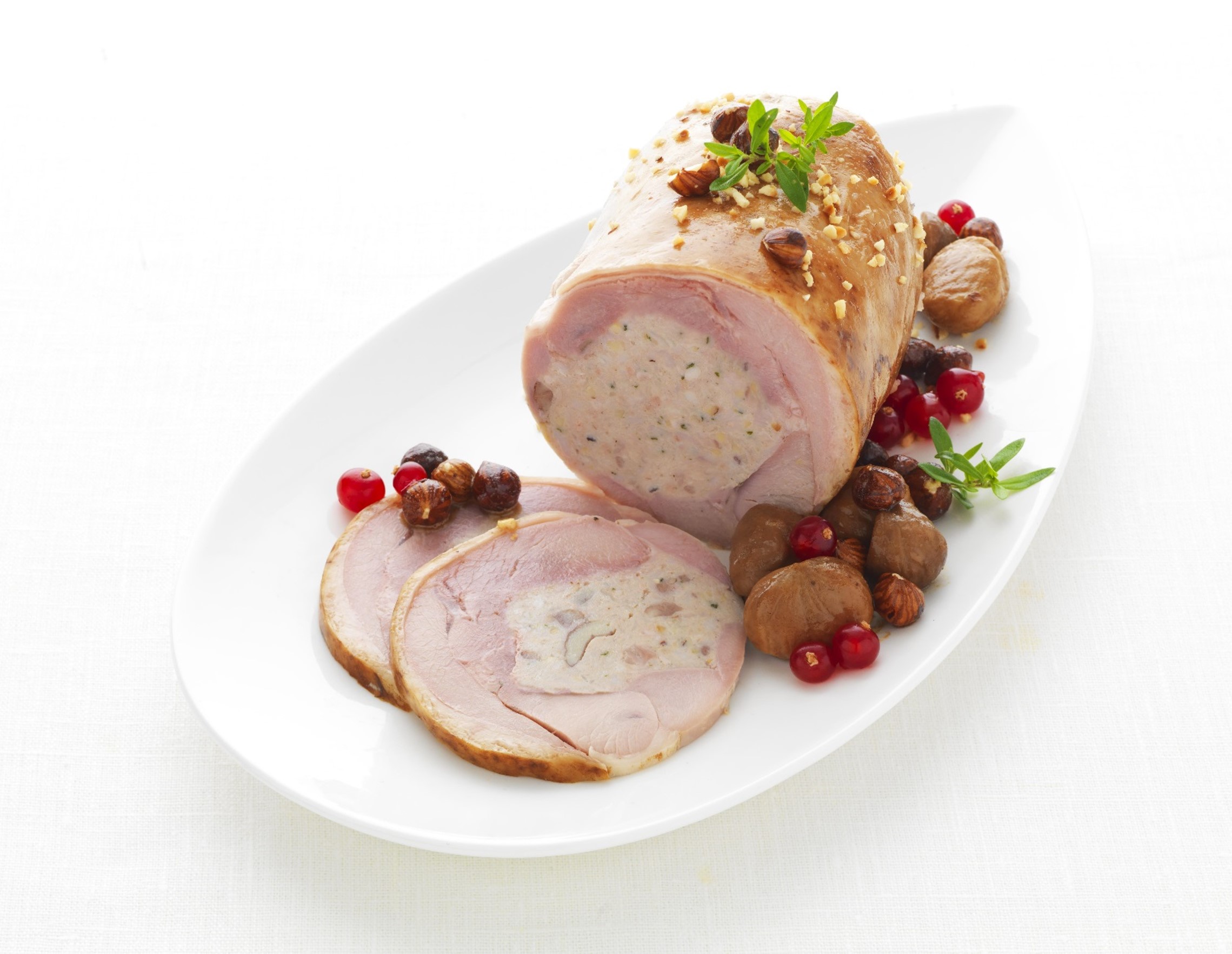 Rôti de dinde FR cuit farçi aux marrons - Espri Restauration